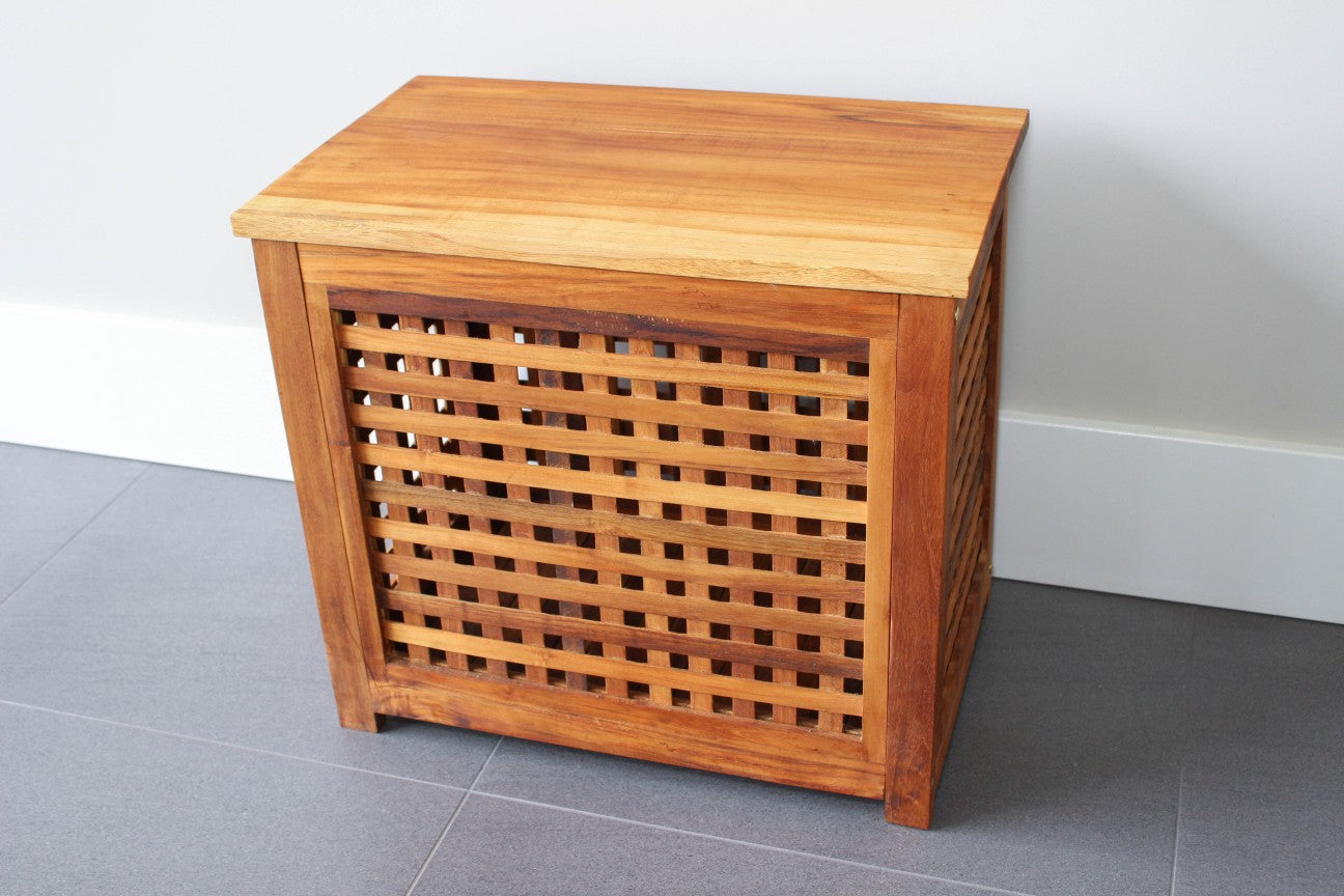 Buy Stylish Teak Wood Hamper | Teak Tree Vancouver – The Teak Tree
